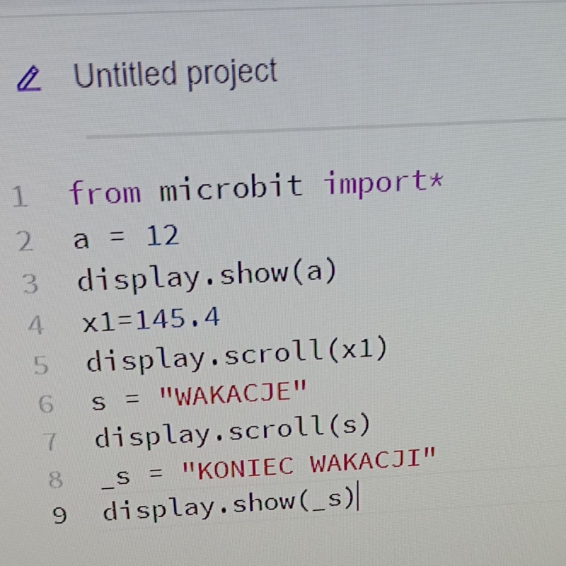 Lekcja informatyki z językiem Python